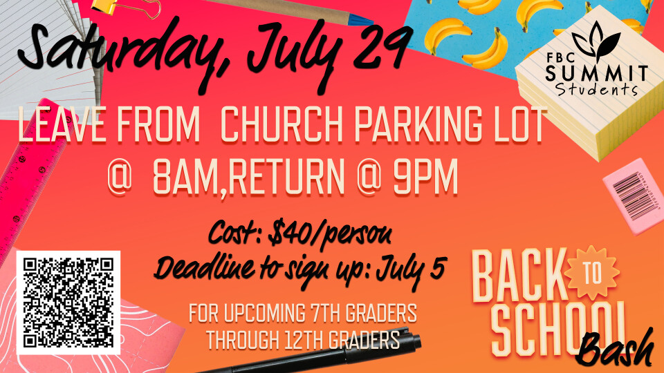 Students Back To School Bash 2023 | FBC Summit