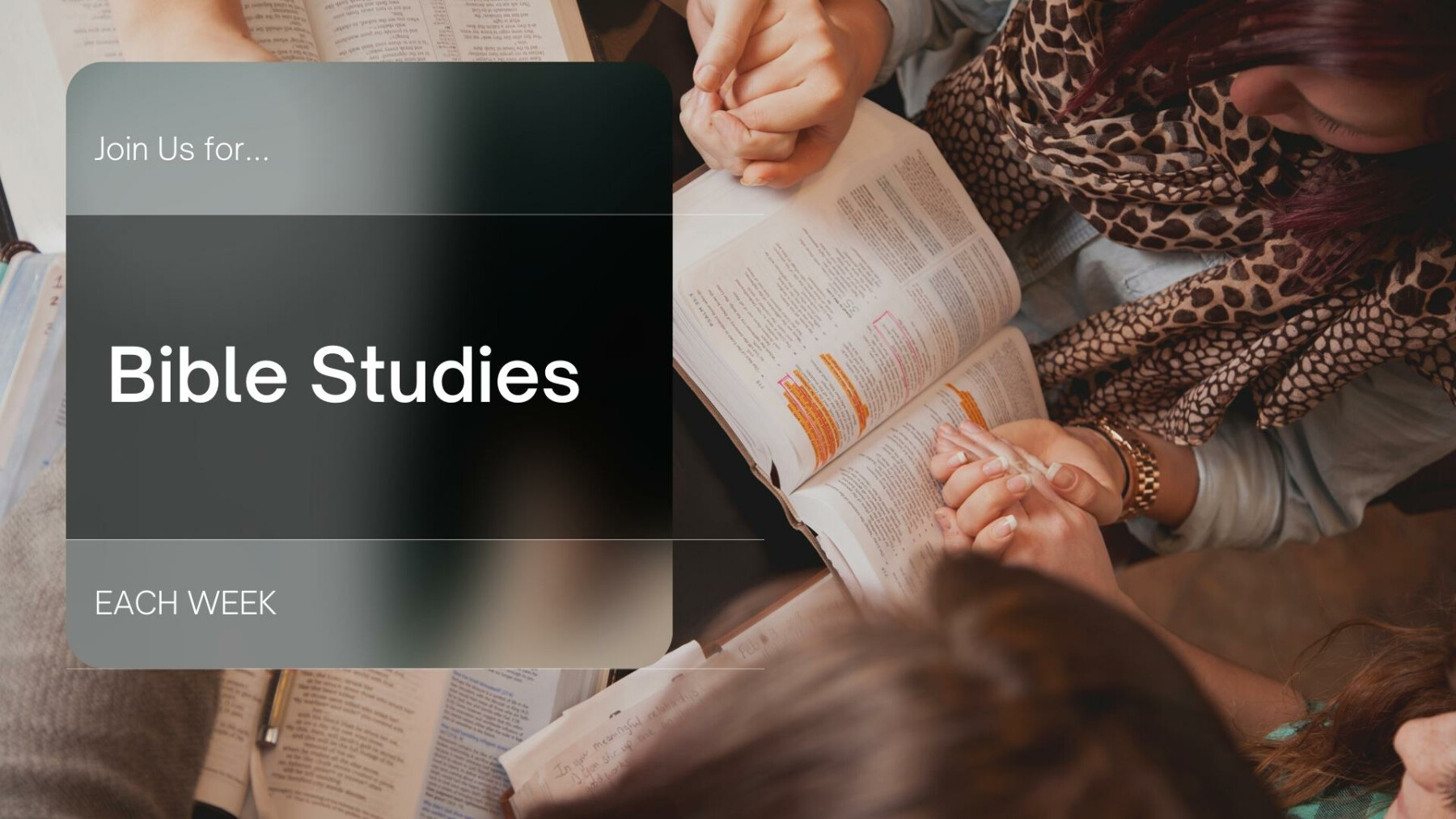 Weekly Bible Studies | Second Baptist Church Lancaster