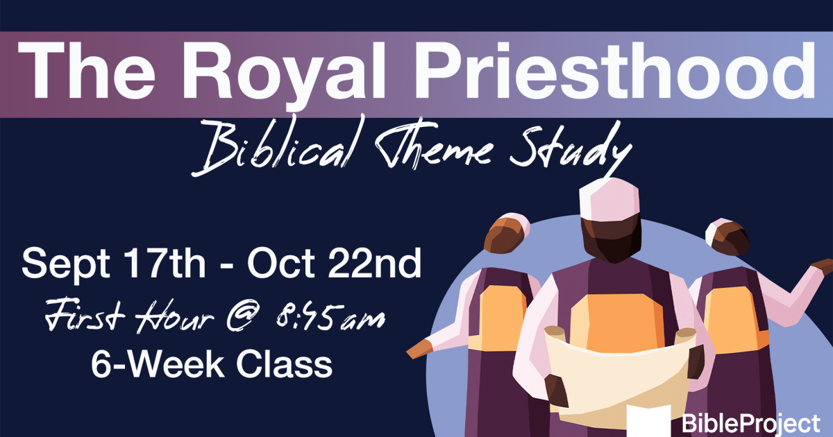First Hour 8:45 am The Royal Priesthood | CrossLife Evangelical Free Church