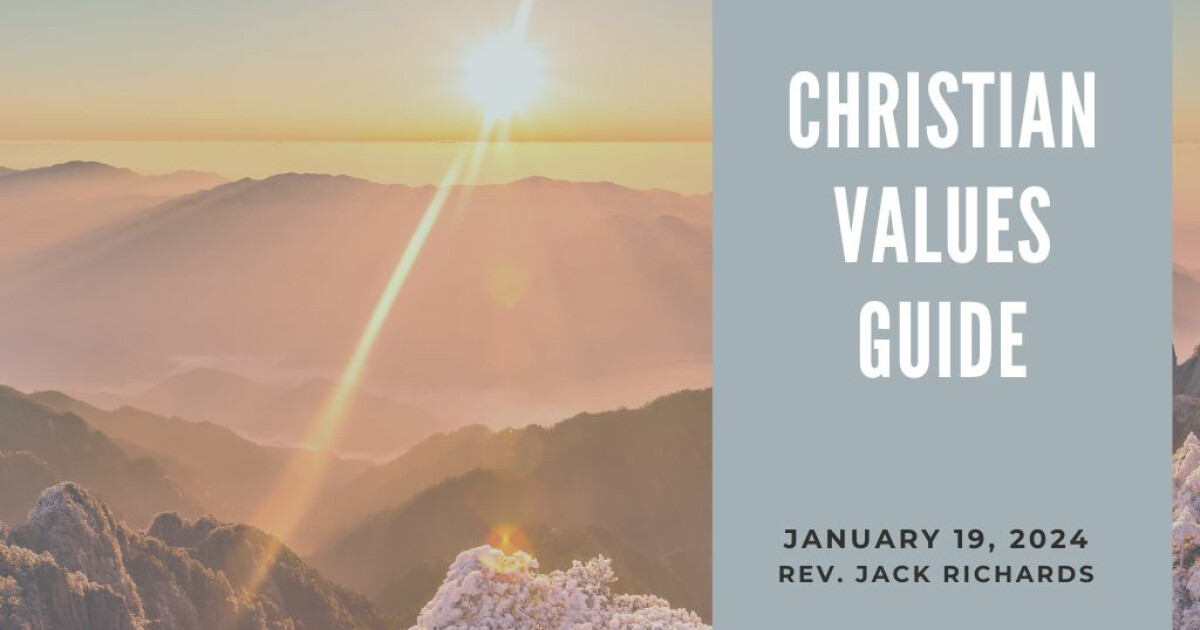 Christian Values Guide | Articles | Crossroads Community Cathedral