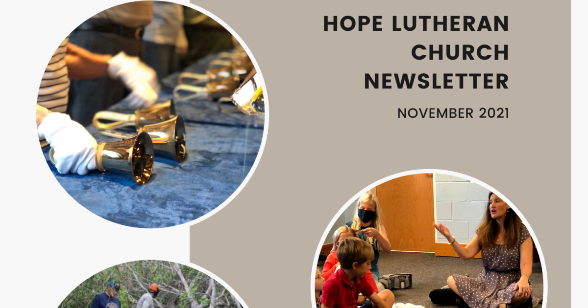 November Newsletter | Articles | Hope Lutheran Church