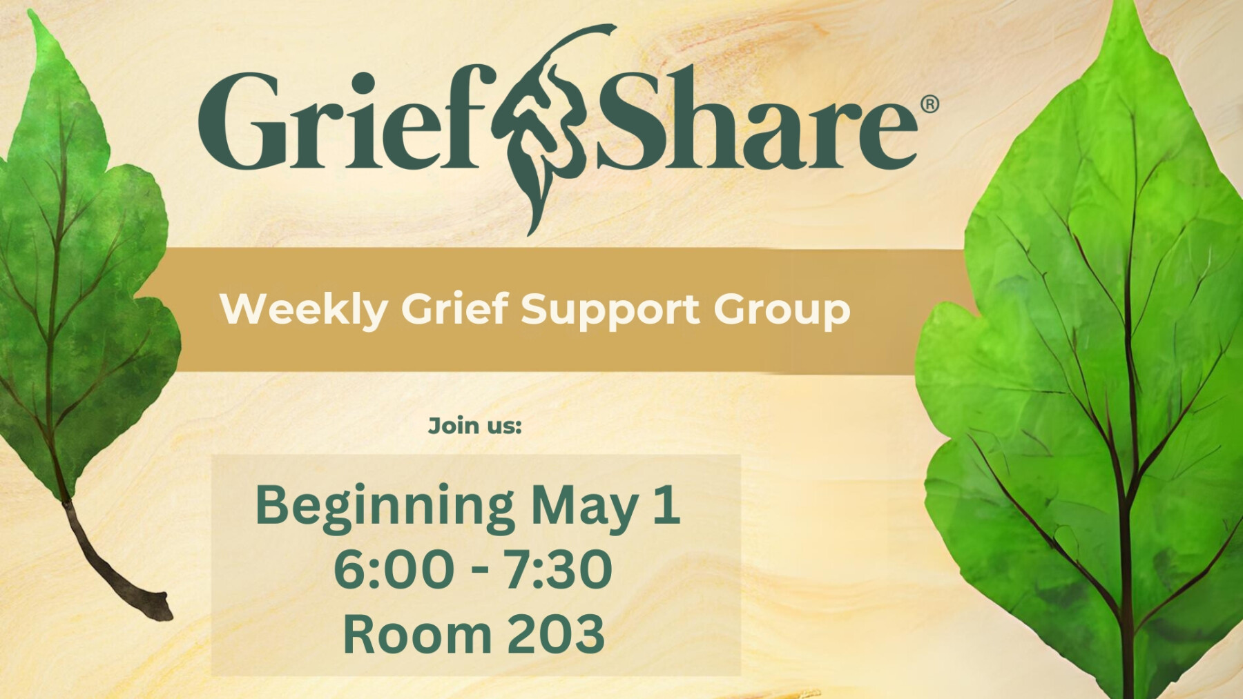 Grief Share - Weekly Grief Support Group | Second Baptist Church Lancaster