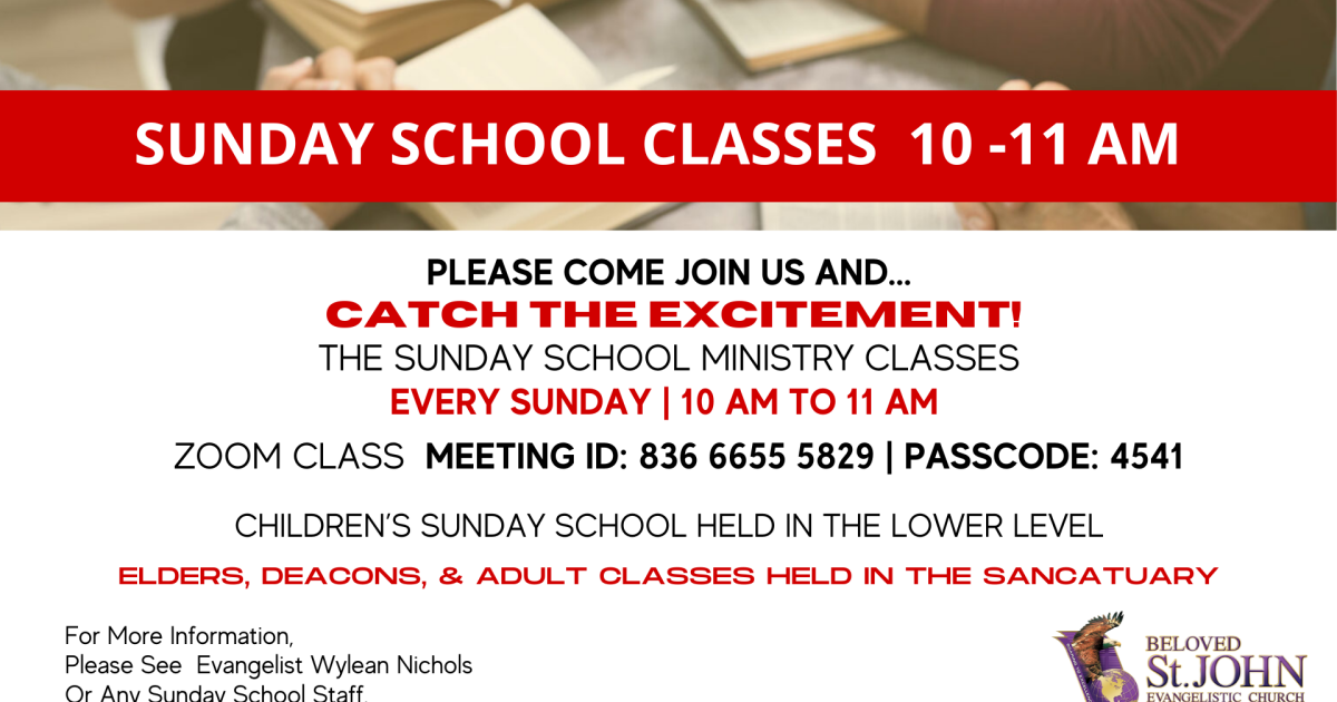 YOUTH & TEENS, ELDERS & DEACONS SUNDAY SCHOOL CLASSES | Beloved St ... YOUTH & TEENS, ELDERS & DEACONS SUNDAY SCHOOL CLASSES | Beloved St ...