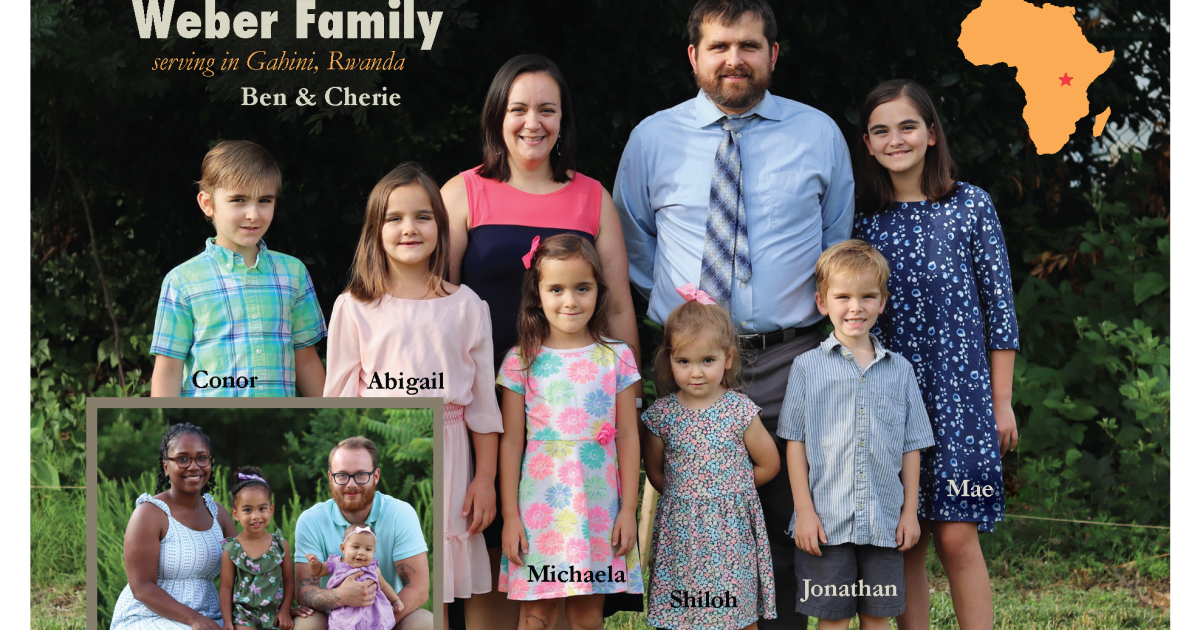 The Weber Family | AnchorLines | Anglican Diocese of Christ Our Hope