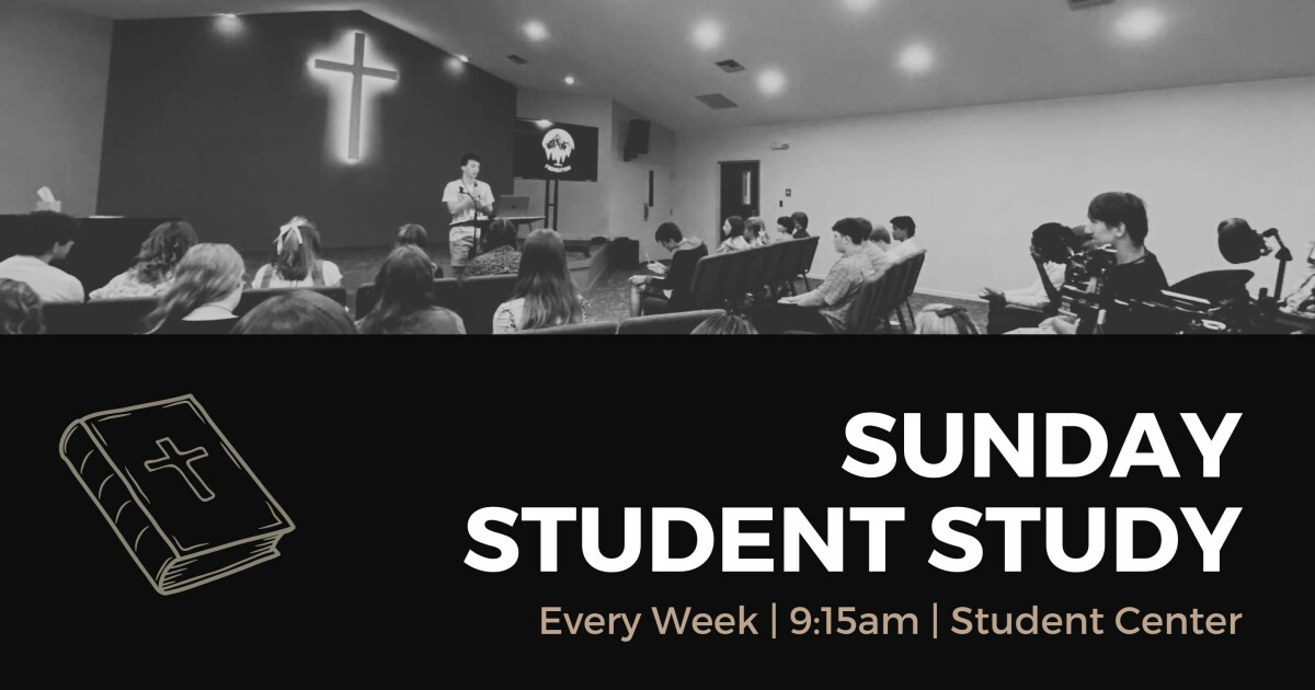 Sunday Student Study | Berean Baptist Church