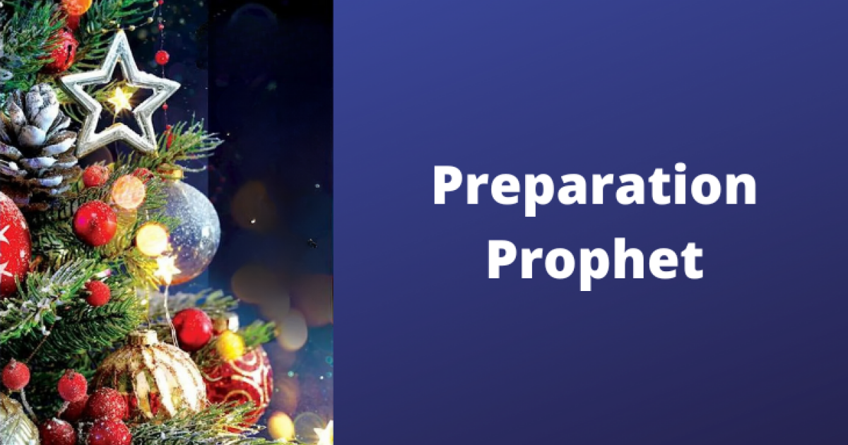 Preparation Prophet | Livestream Worship Service Links | Good Shepherd ...