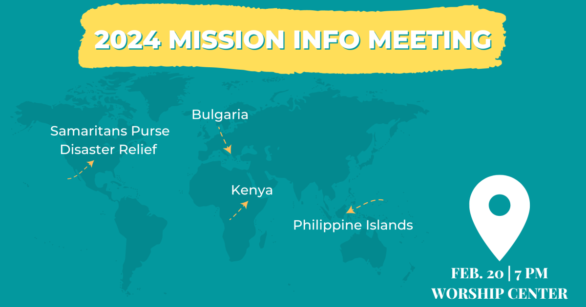 2024 Mission Info. Meeting | Spring Hills Baptist Church
