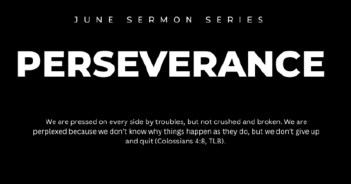 “Be Still and Know” – Perseverance Series” | Sermons | New Beginnings ...