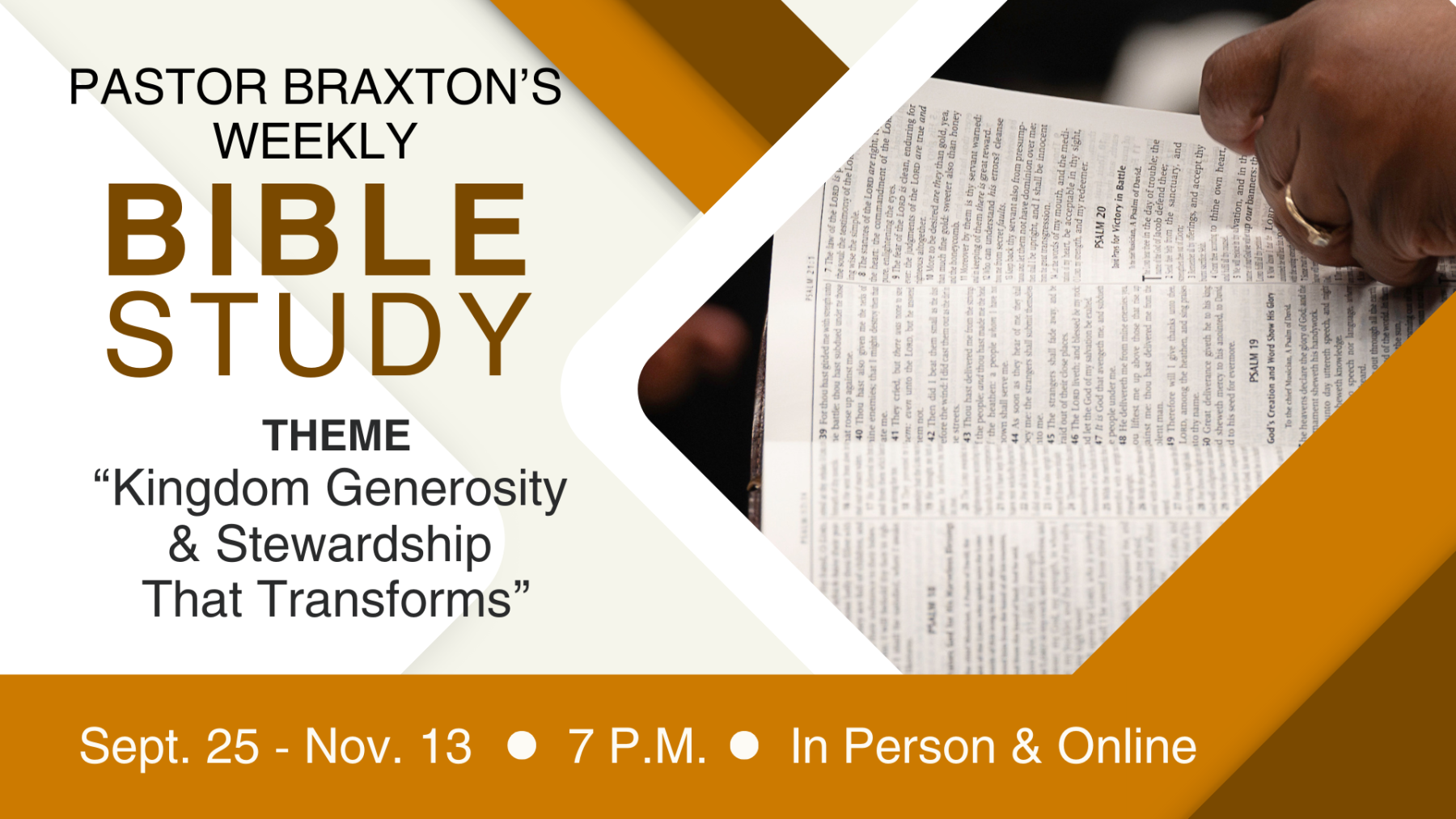 Adult Bible Study - Thursdays | New Beginnings Christian Fellowship | Kent