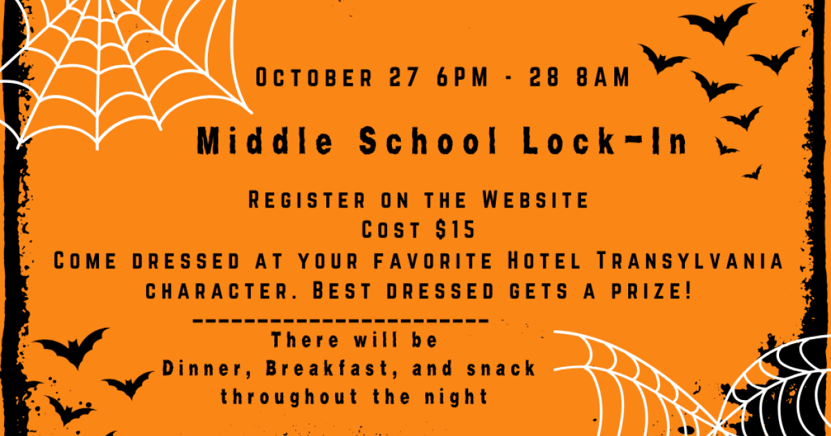 Middle School Lock In 2023 | Hope Lutheran Church