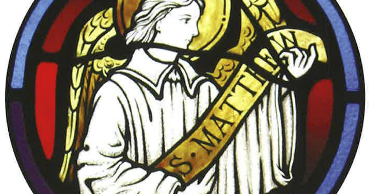 Window #21 - Saint Matthew Roundel | The Golden Cockerel | St. Paul's ...