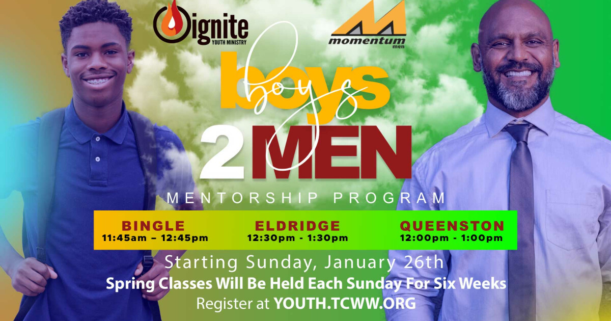 Boys 2 Men Spring Session - Queenston | The Church Without Walls