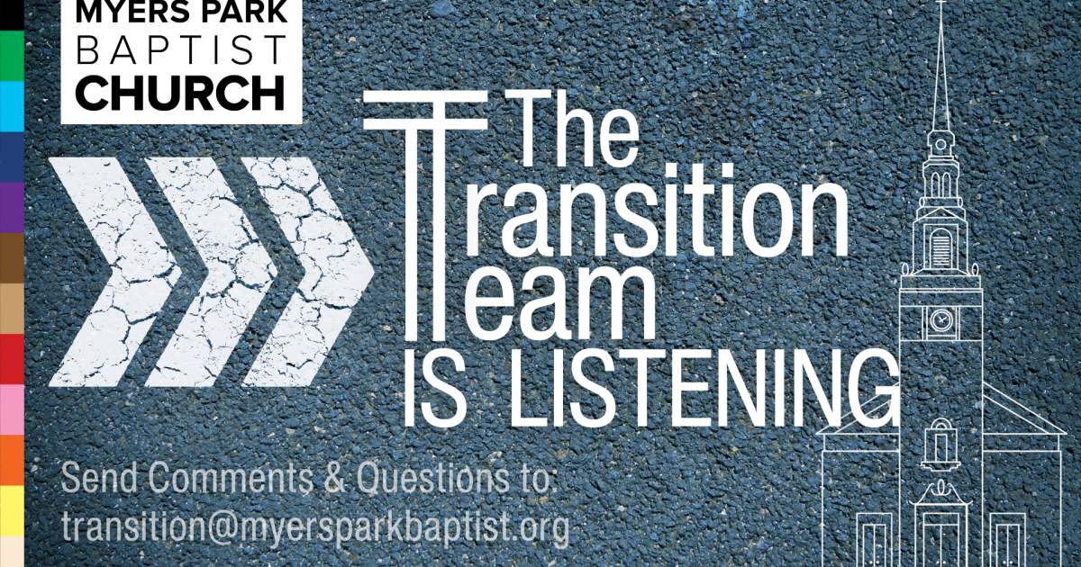 Transition Team is Listening | Articles | Myers Park Baptist Church