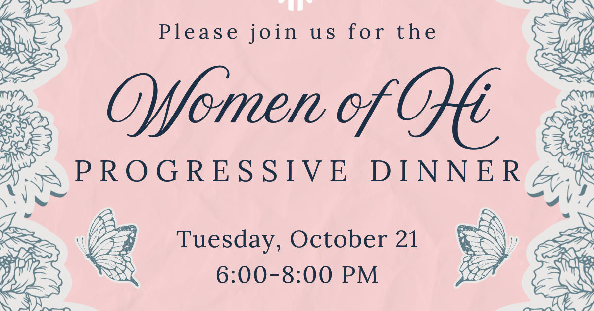 Women of HI: Progressive Dinner Table | Holy Innocents' Episcopal Church