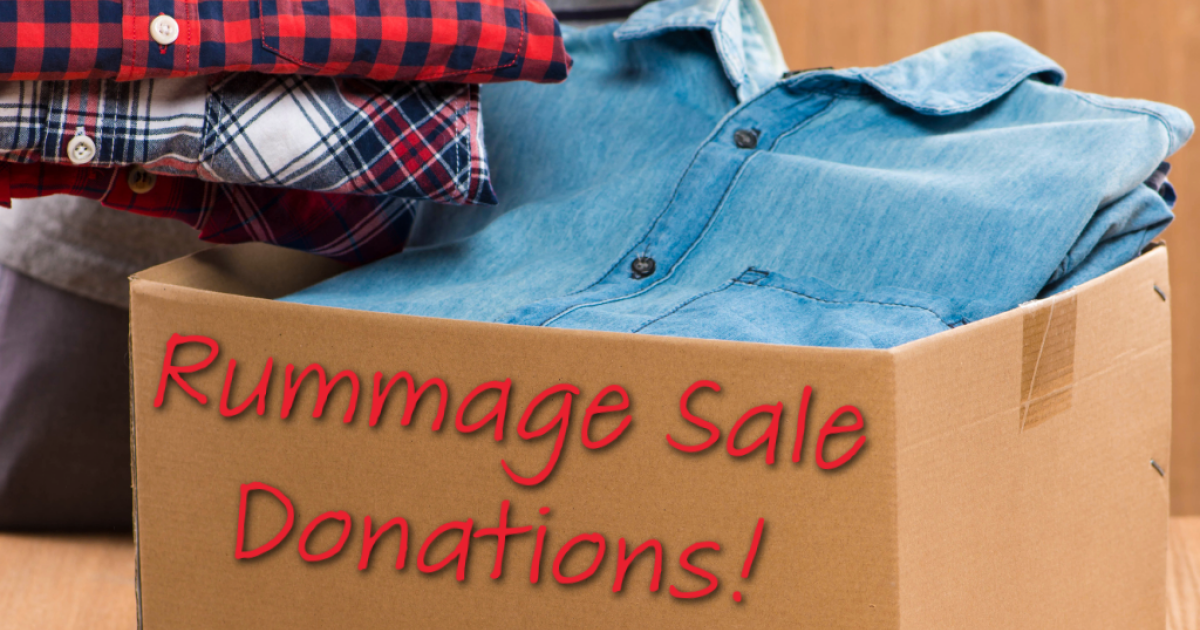 2025 UWF Rummage Sale: Donations Collection | FUMC San Diego