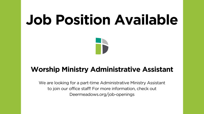Job Openings | Deermeadows Baptist Church