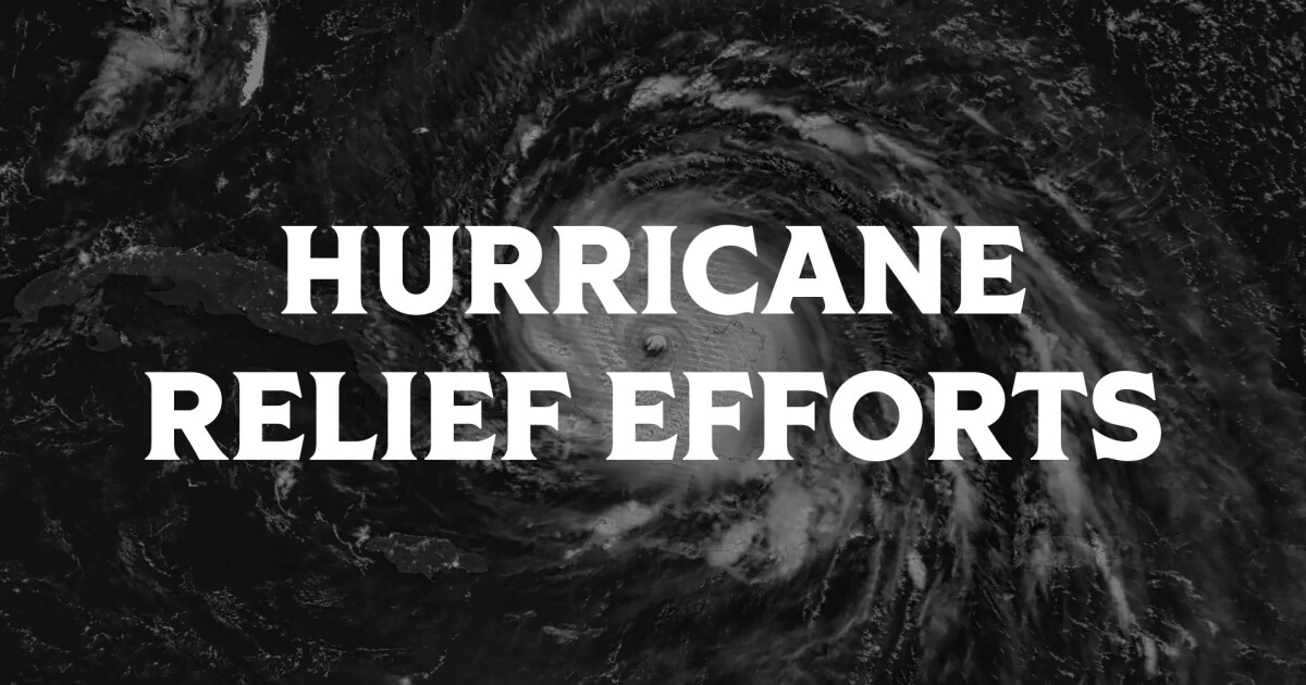 Hurricane Relief Efforts: Donation Drive this Weekend | Articles ...