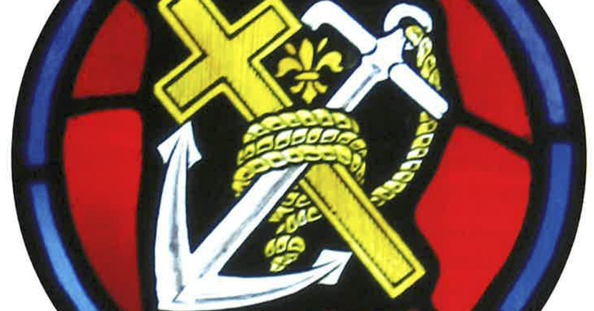 Window #29 - Cross and Anchor Roundel | The Golden Cockerel | St. Paul ...