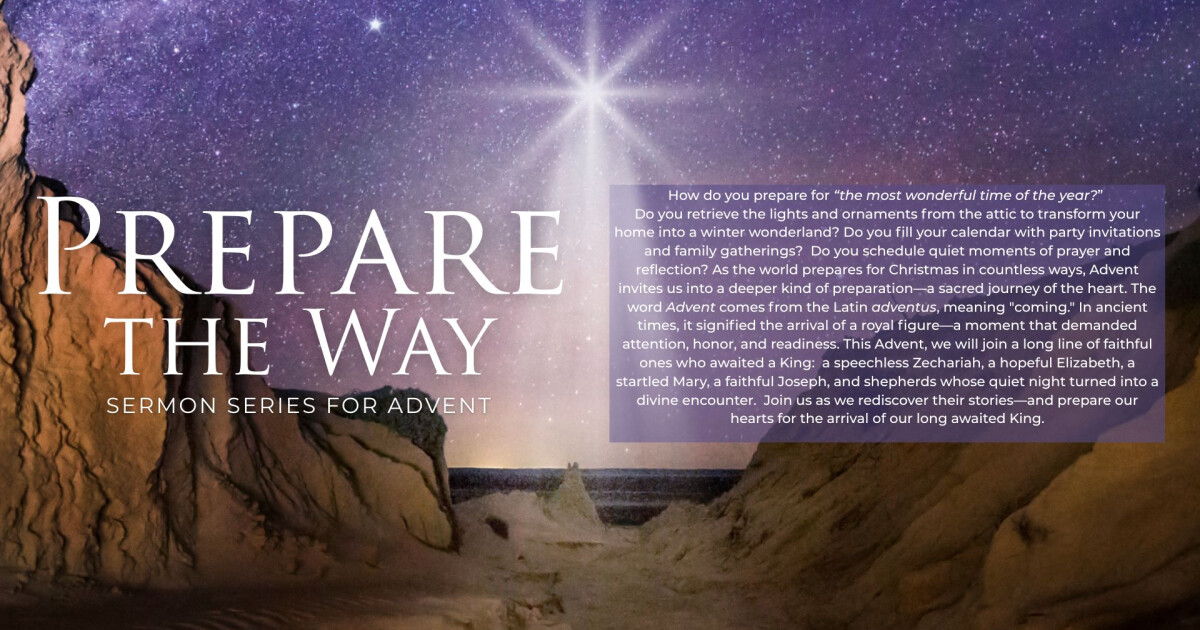 Prepare the Way: Not What was Planned | Sermons | Centenary UMC ...