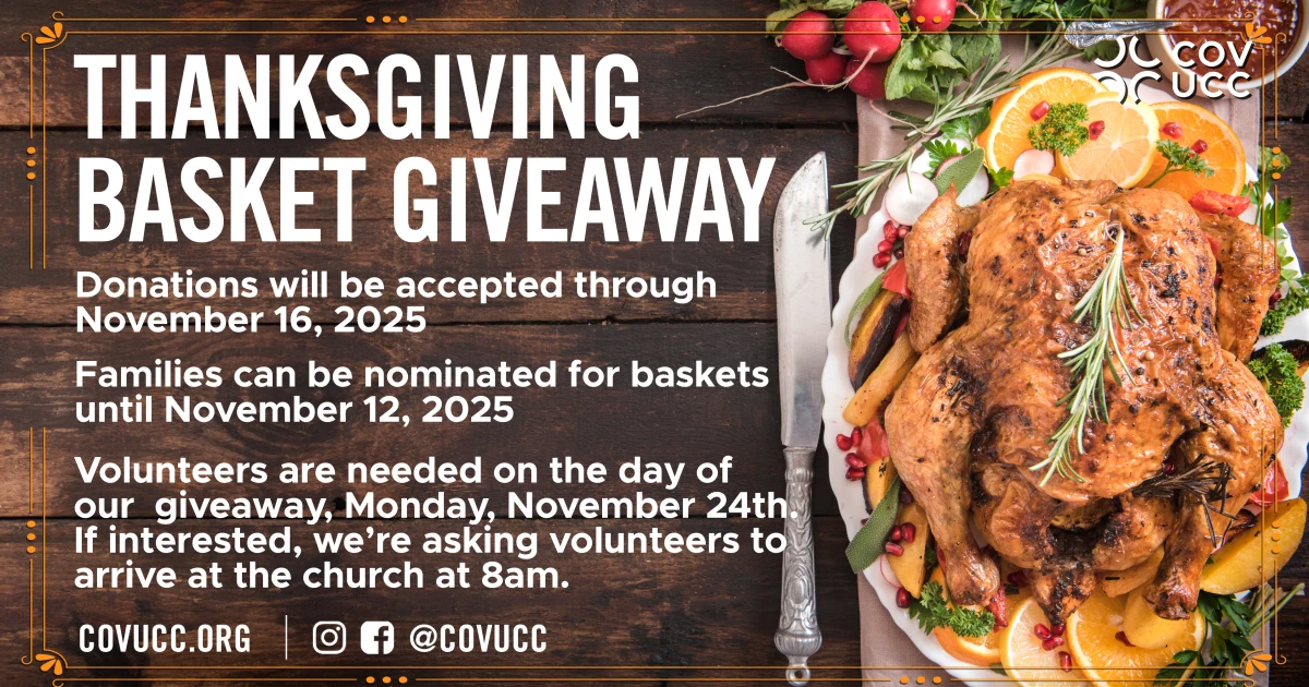 HOLIDAY MISSION - THANKSGIVING FOOD BASKET DONATION | Covenant UCC
