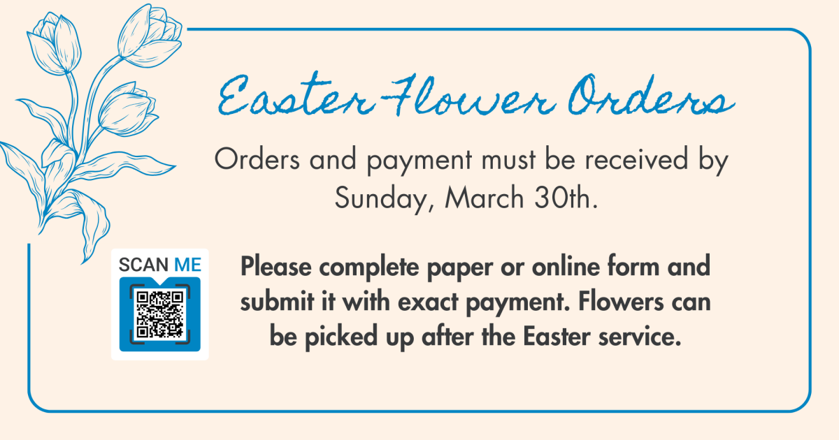 Easter Flower Orders | North Main Street Church of God