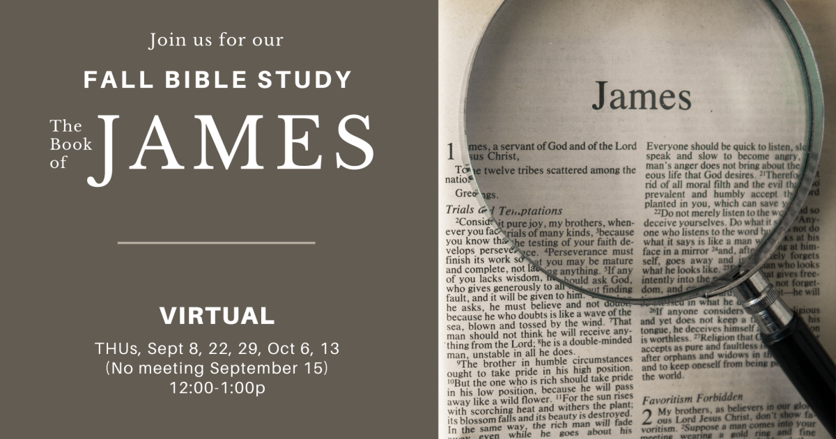 Virtual Fall Bible Study | Myers Park Baptist Church