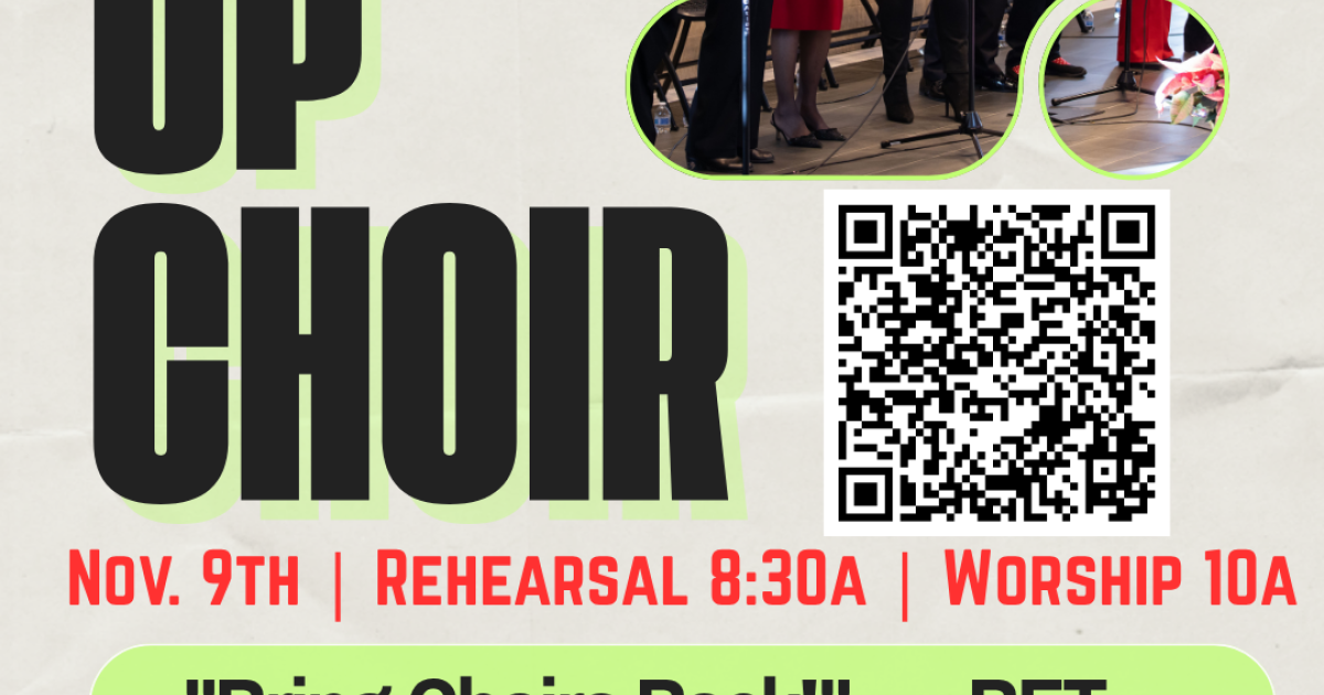 Pop Up Choir - November 2025 | Riverside Baptist Church Website