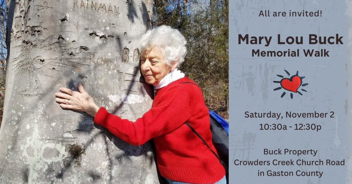 Mary Lou Buck Memorial Hike | Myers Park Baptist Church