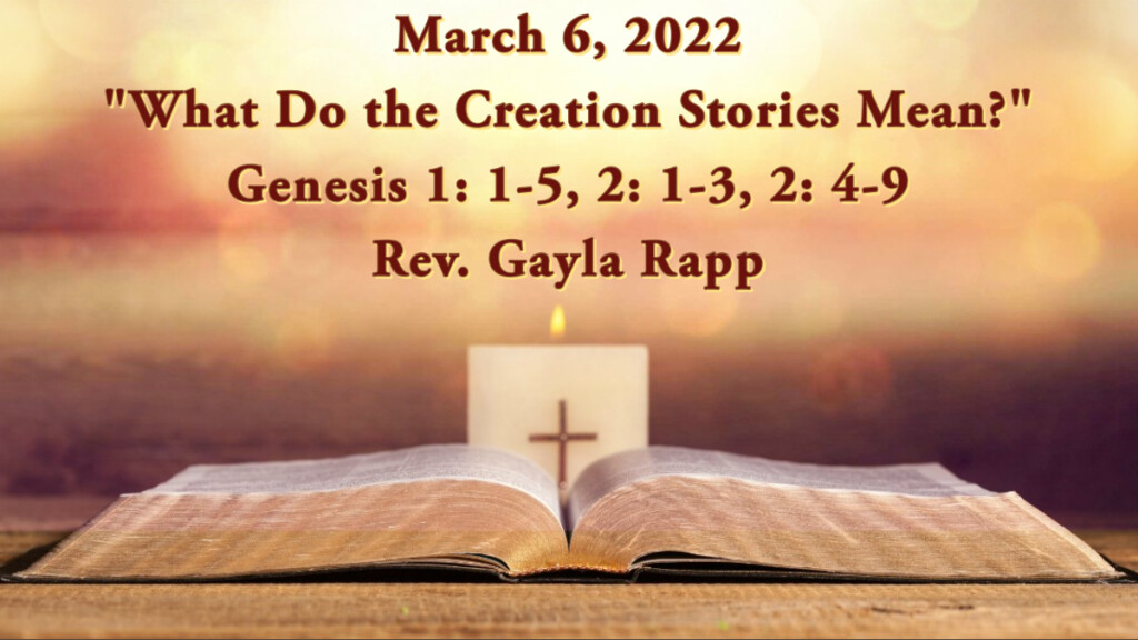 What Do the Creation Stories Mean? | Sermons | Asbury United Methodist ...