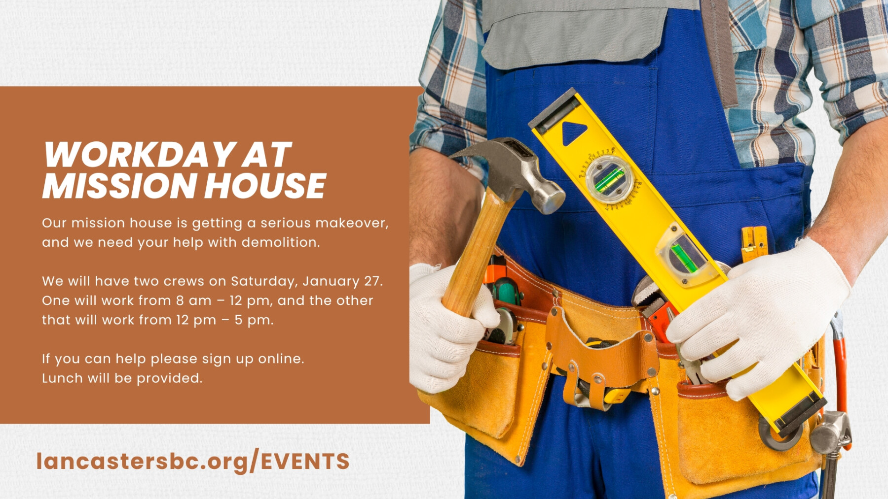 Workday at Mission House - January 2024 | Second Baptist Church Lancaster