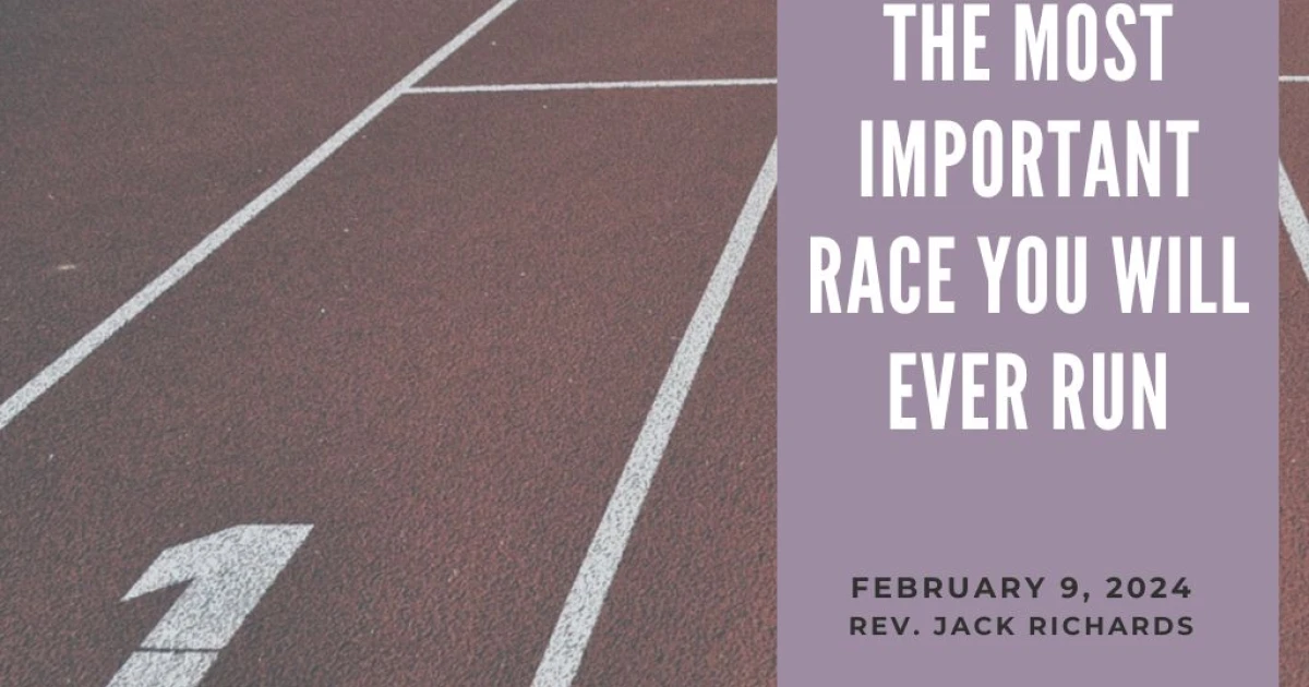 The Most Important Race You Will Ever Run | Articles | Crossroads ...