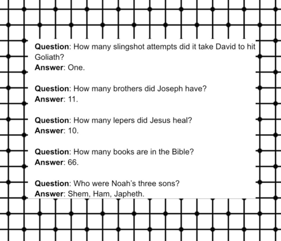 100 Bible Trivia Questions And Answers Plus Printables Our Blog