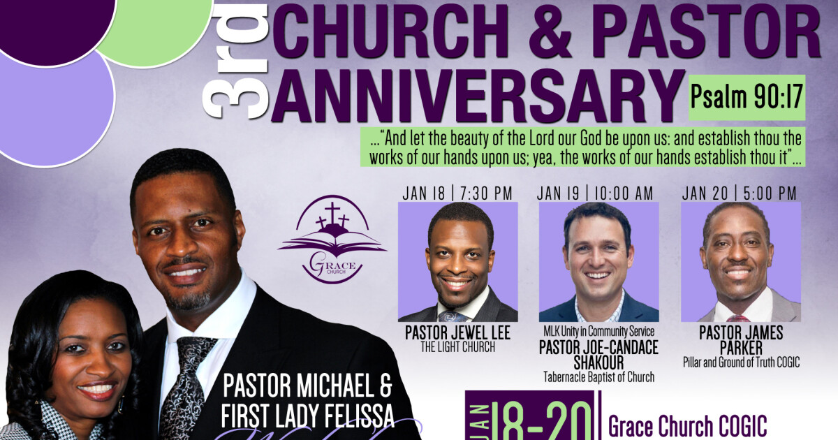 Grace Church COGIC 3rd Church & Pastor Anniversary | The Light Church