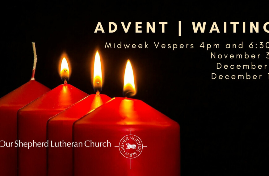 Our Blog - Advent | Waiting | Our Shepherd Lutheran Church & School