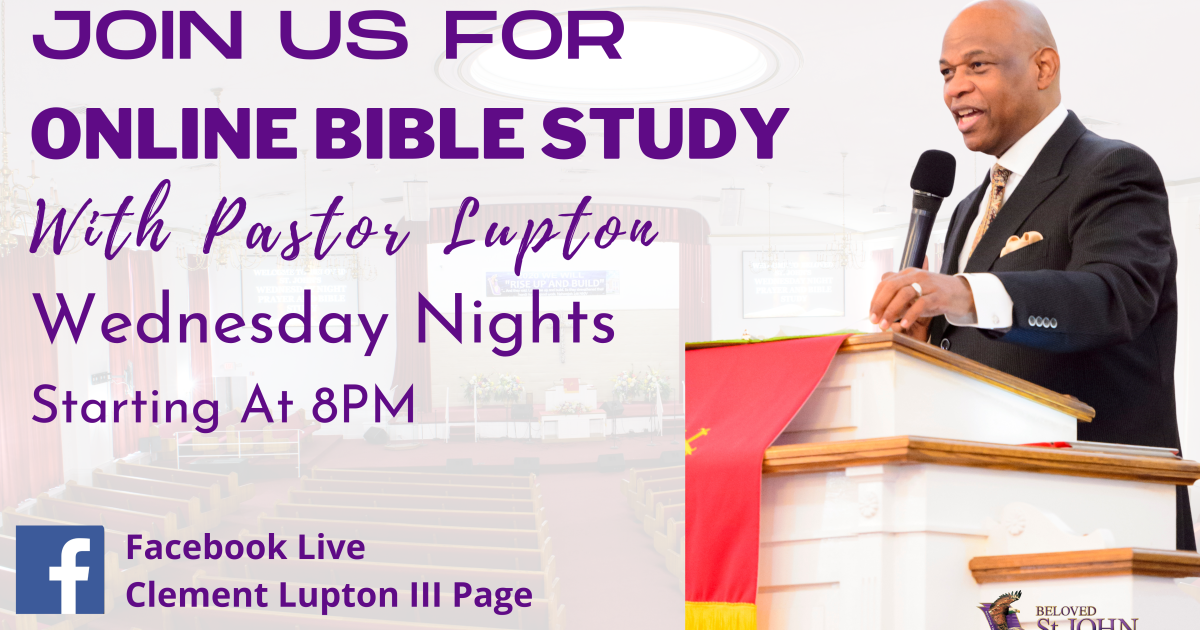 WEEKLY BIBLE STUDY ON FACEBOOK | Beloved St. John Evangelistic Church
