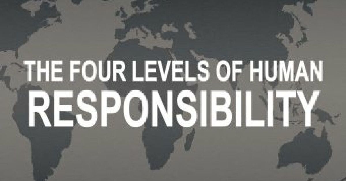 The Four Levels of Human Responsibility | Sermons | Speak the Word ...