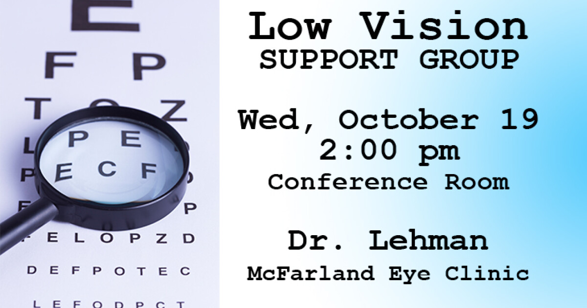 Low Vision Support Group | Bethesda Lutheran Ames IA