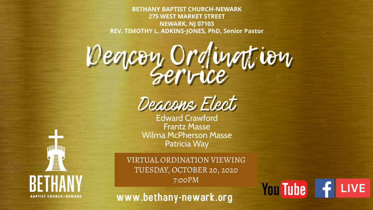 Virtual Deacon's Ordination | Bethany Baptist Church