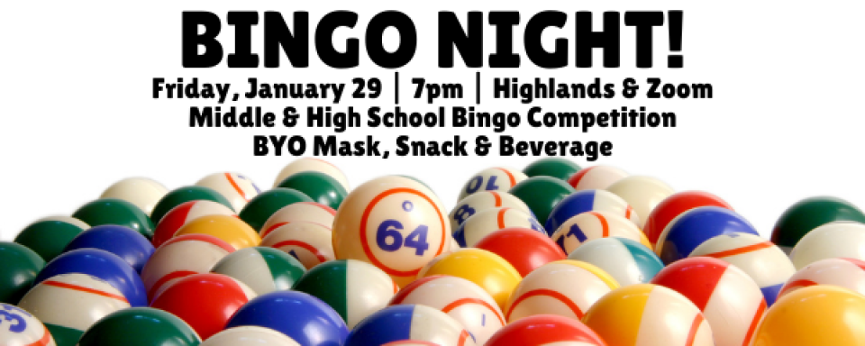 Middle School High School Bingo Night Bethel Lutheran Church Middle School High School Bingo Night Bethel Lutheran Church
