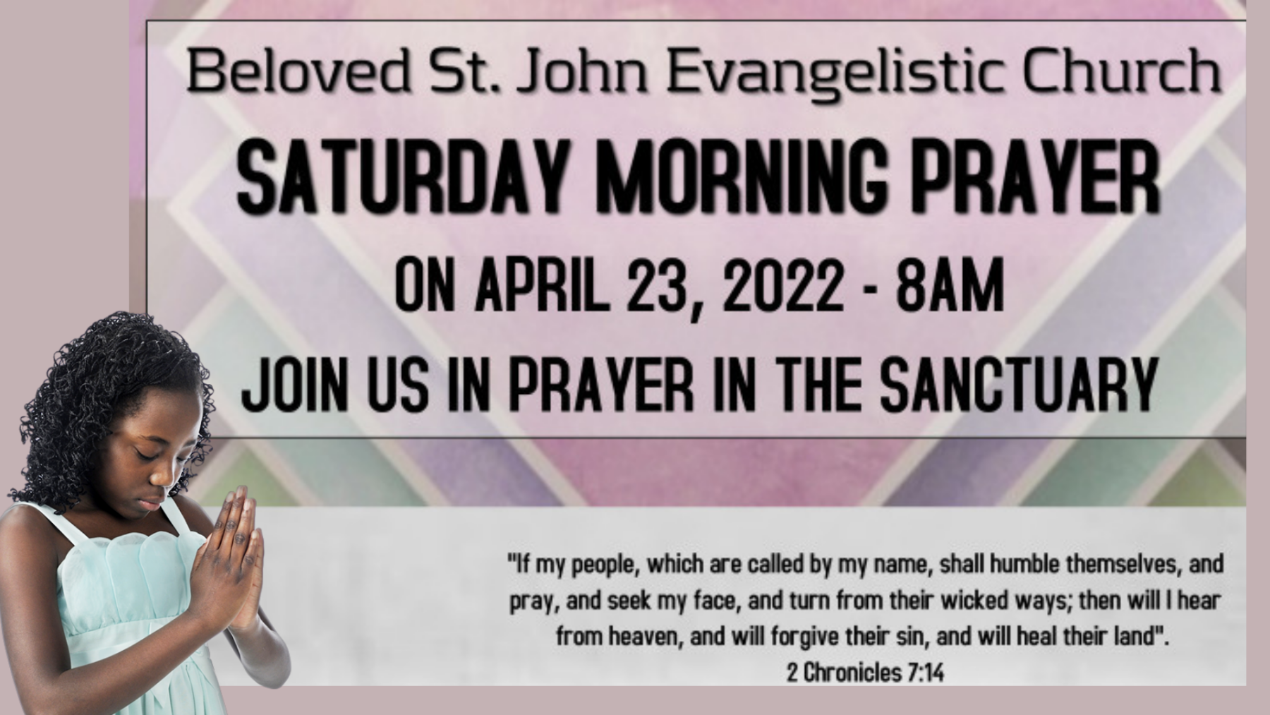 SATURDAY MORNING PRAYER | Beloved St. John Evangelistic Church