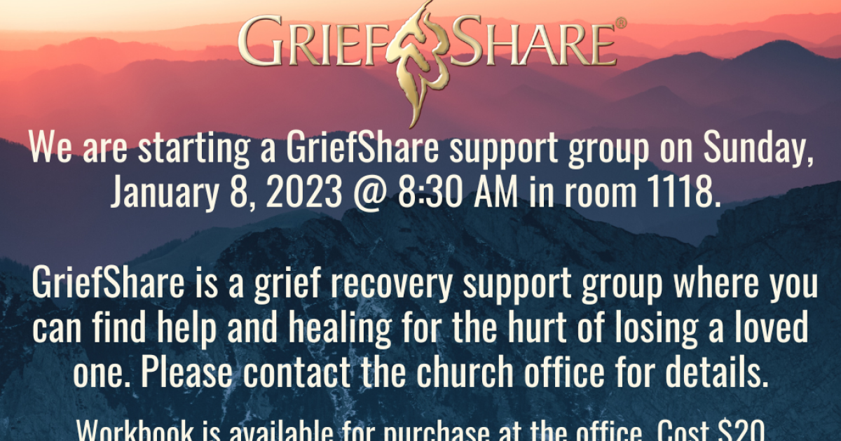 GriefShare Support Group | Oakwood Baptist Church