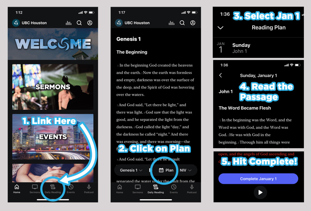 UBC's Daily Bible Reading 2025 | University Baptist Church-Houston