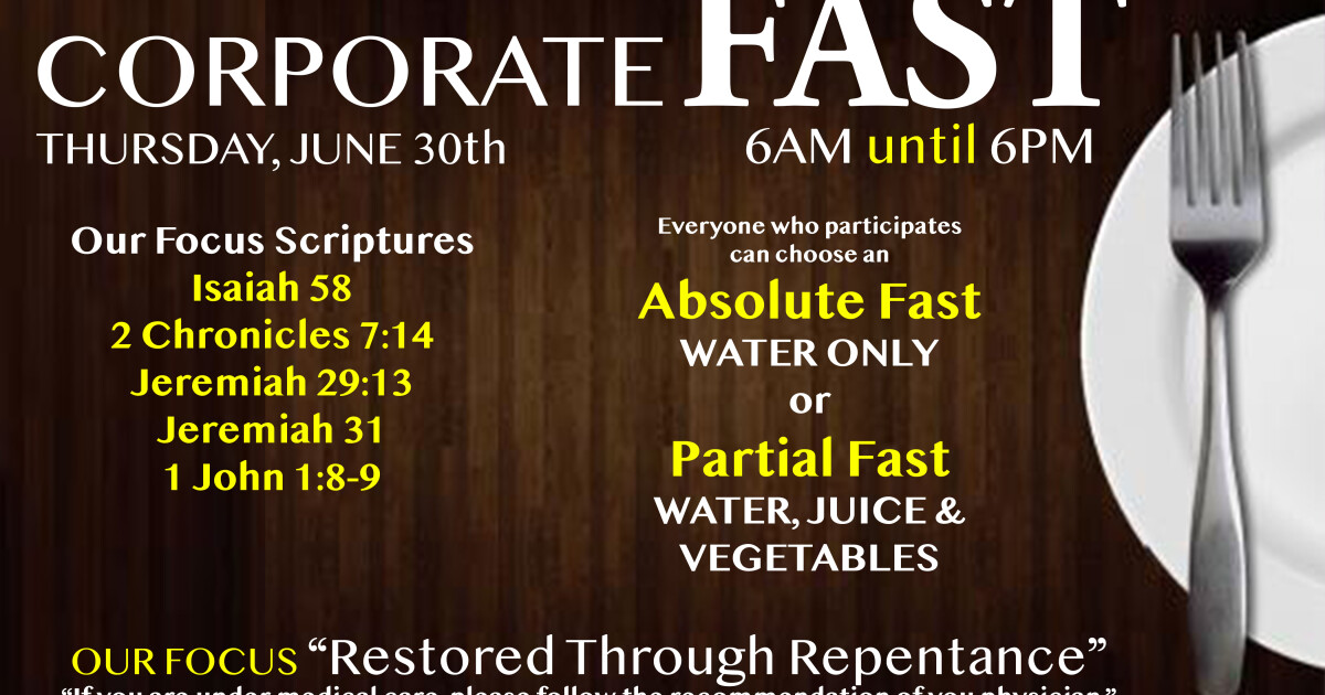 NHBC Corporate Fast | New Home Baptist Church