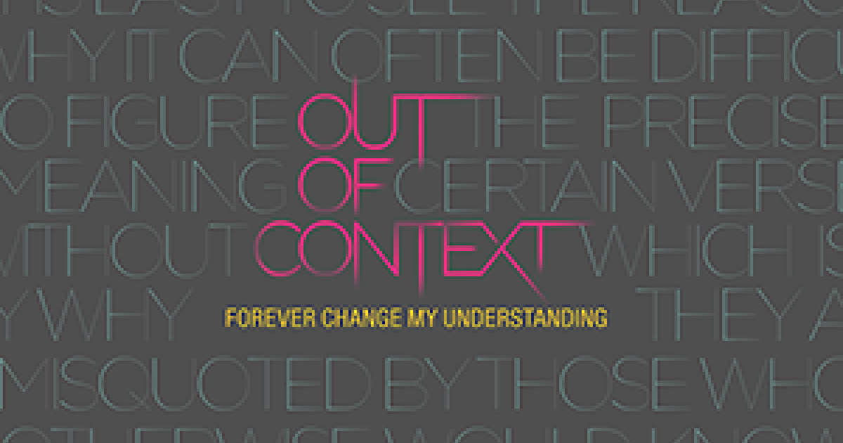 Out of Context, Part 1: Don't Judge | Sermons | CTK | Christ the King ...