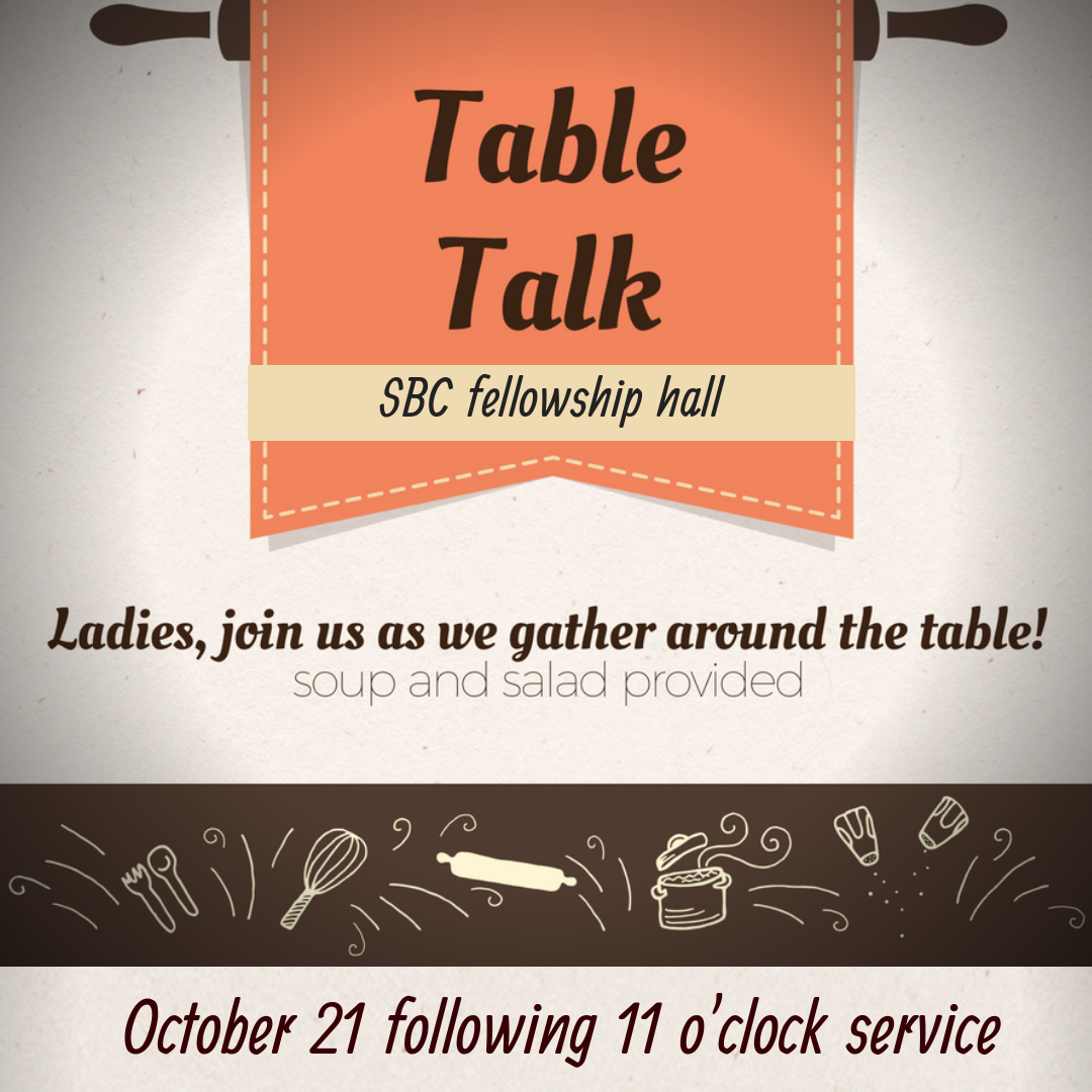 Women's Ministry Table Talk | Second Baptist Church Lancaster