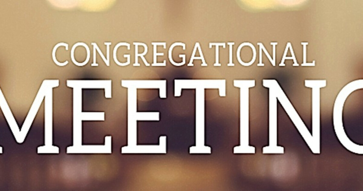 Congregational Meeting and Open Forum with Session | First Presbyterian ...