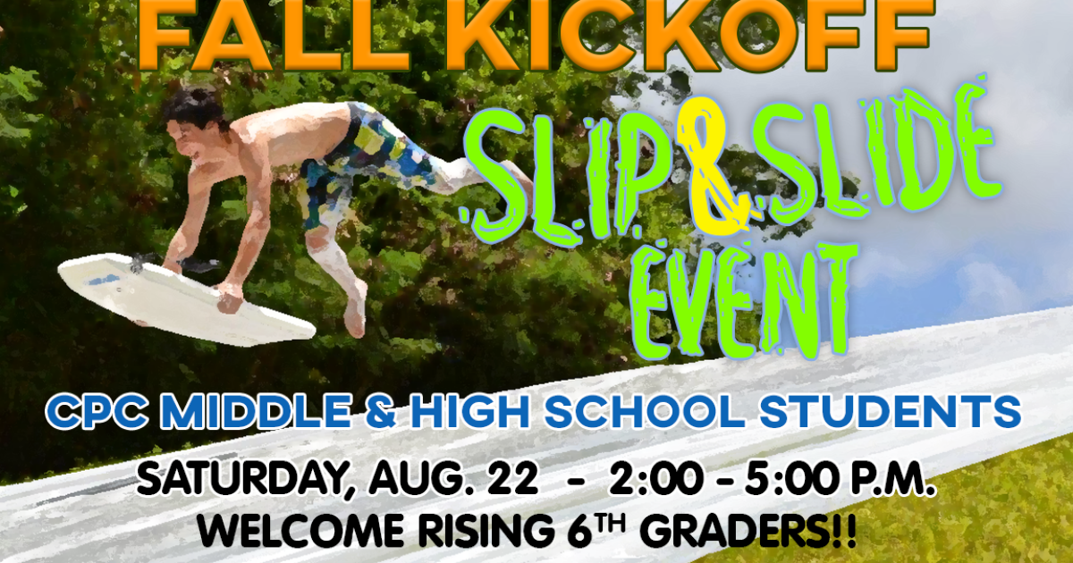 Fall Kickoff - Slip & Slide Event | Covenant Presbyterian Church