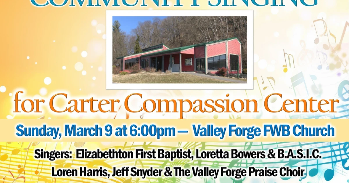 Community Singing for The Carter Compassion Center | Church News ...