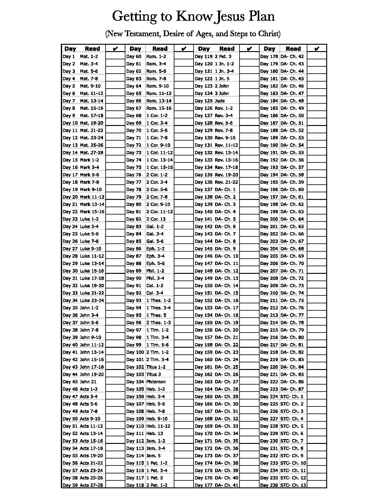 Bible Reading Plans | Discover Life Seventh-day Adventist Church