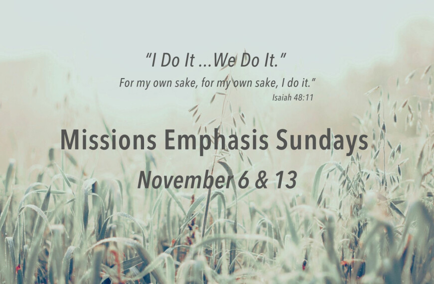 Pastor's Blog - Missions Emphasis Sundays | Wethersfield Evangelical ...